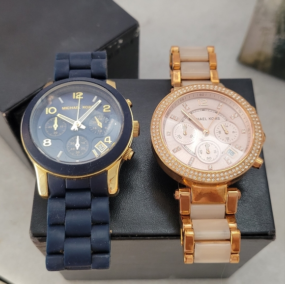Accessories | Michael Kors Blue Watch | Poshmark